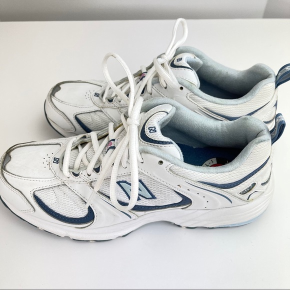 New Balance | Shoes | New Balance 557 White Leather Walking Pink Ribbon ...